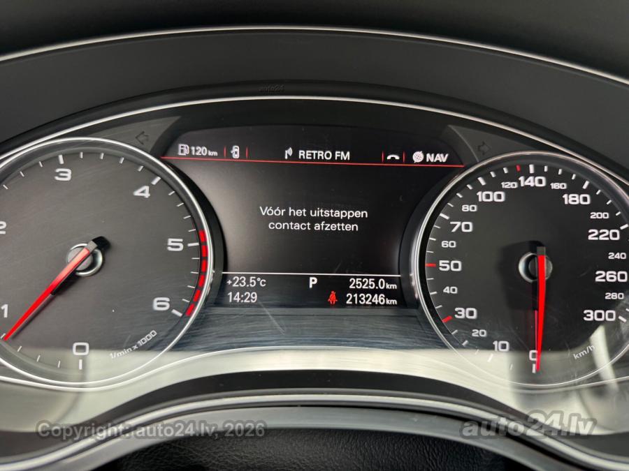 Black Audi A6 2013 in Rapla, with an engine capacity of 3.00 L and mileage of 213 thousand km for 11400 €, photo 18 on AUTOMOTO.COM.LV