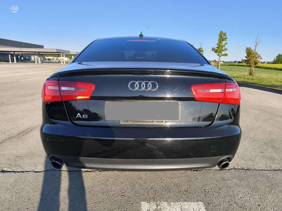 Black Audi A6 2013 in Siauliai, with an engine capacity of 1.98 L and mileage of 253 thousand km for 9900 €, photo 5 on AUTOMOTO.COM.LV