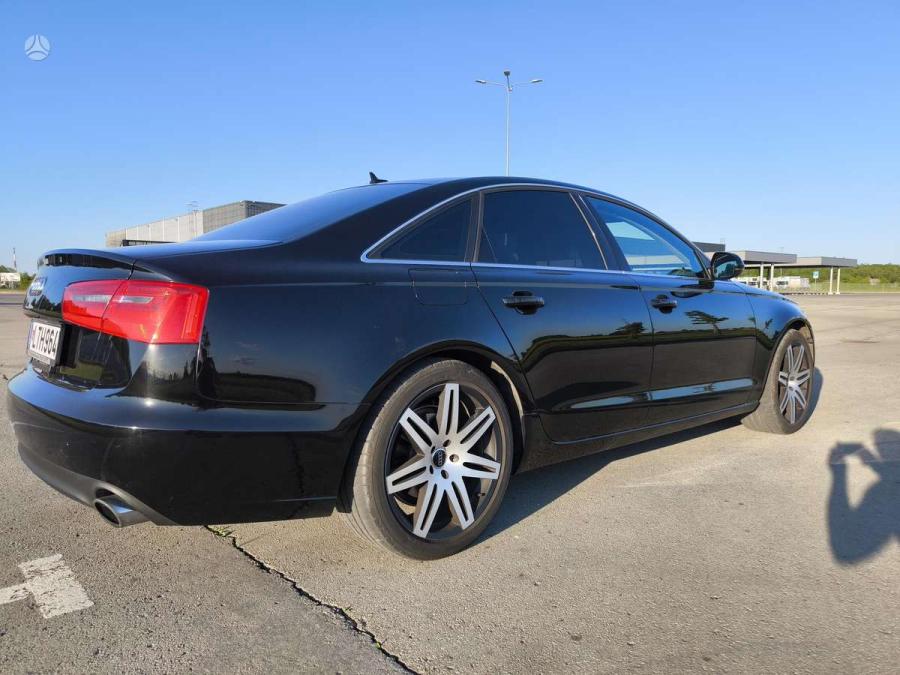 Black Audi A6 2013 in Siauliai, with an engine capacity of 1.98 L and mileage of 253 thousand km for 9900 €, photo 7 on AUTOMOTO.COM.LV