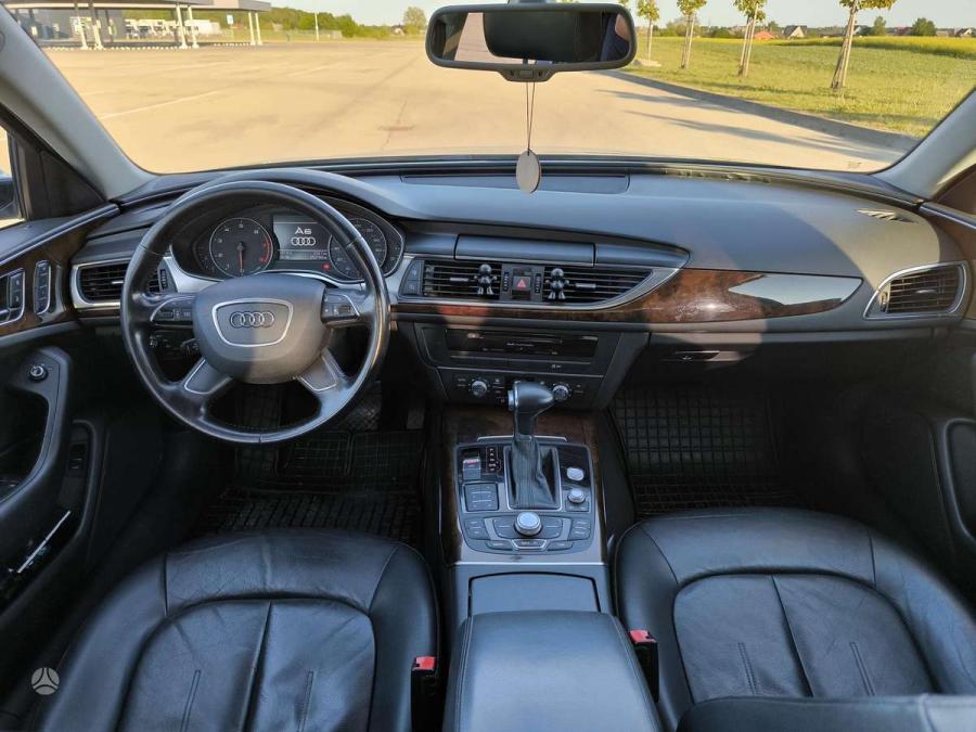 Black Audi A6 2013 in Siauliai, with an engine capacity of 1.98 L and mileage of 253 thousand km for 9900 €, photo 8 on AUTOMOTO.COM.LV