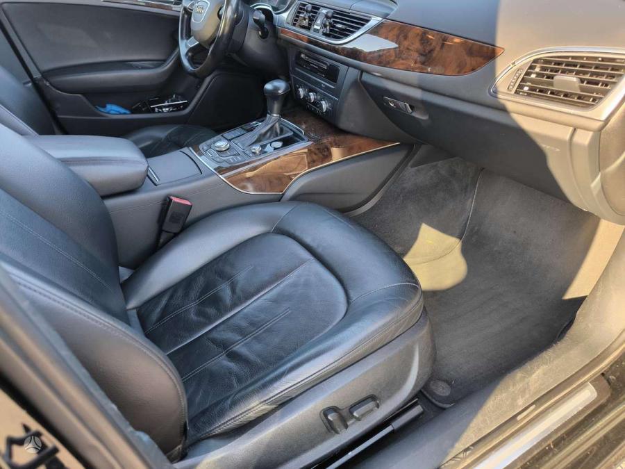 Black Audi A6 2013 in Siauliai, with an engine capacity of 1.98 L and mileage of 253 thousand km for 9900 €, photo 11 on AUTOMOTO.COM.LV