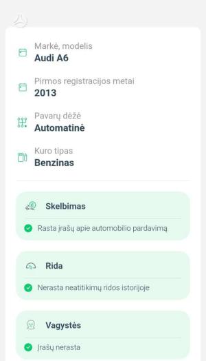 Черный Ауди А6 2013 в Радвилишкис, объемом двигателя 1.98 л и пробегом 243 тыс. км за 7300 €, фото 28 на AUTOMOTO.COM.LV