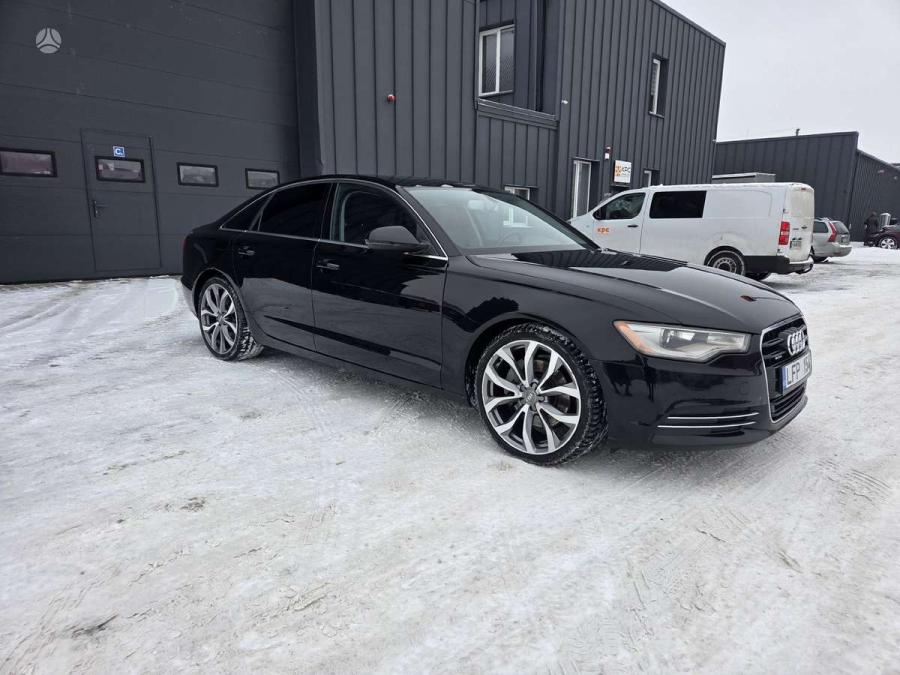 Black Audi A6 2014 in Kaunas, with an engine capacity of 2.97 L and mileage of 221 thousand km for 10790 €, photo 1 on AUTOMOTO.COM.LV