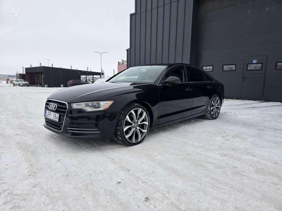 Black Audi A6 2014 in Kaunas, with an engine capacity of 2.97 L and mileage of 221 thousand km for 10790 €, photo 3 on AUTOMOTO.COM.LV