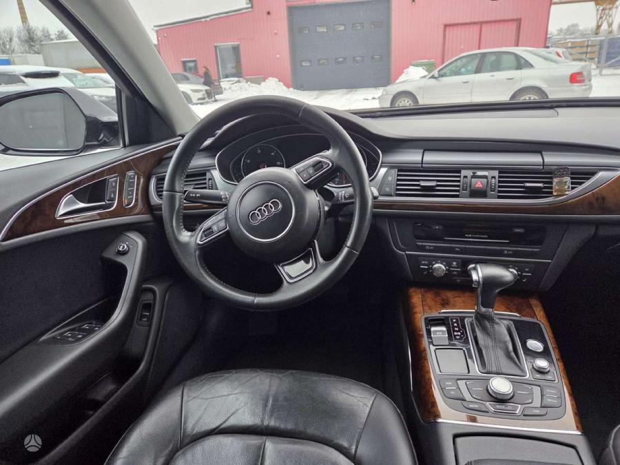 Black Audi A6 2014 in Kaunas, with an engine capacity of 2.97 L and mileage of 221 thousand km for 10790 €, photo 7 on AUTOMOTO.COM.LV