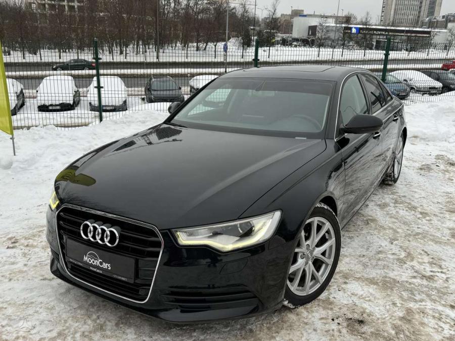 Black Audi A6 2014 in Vilnius, with an engine capacity of 1.98 L and mileage of 219 thousand km for 8600 €, photo 2 on AUTOMOTO.COM.LV