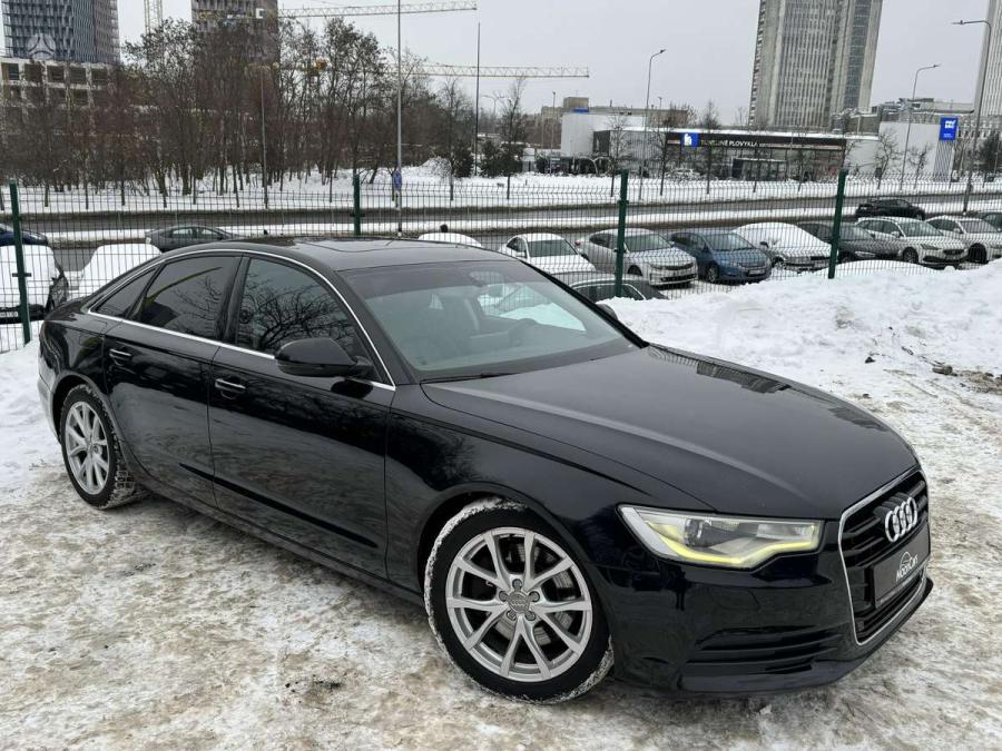 Black Audi A6 2014 in Vilnius, with an engine capacity of 1.98 L and mileage of 219 thousand km for 8600 €, photo 3 on AUTOMOTO.COM.LV