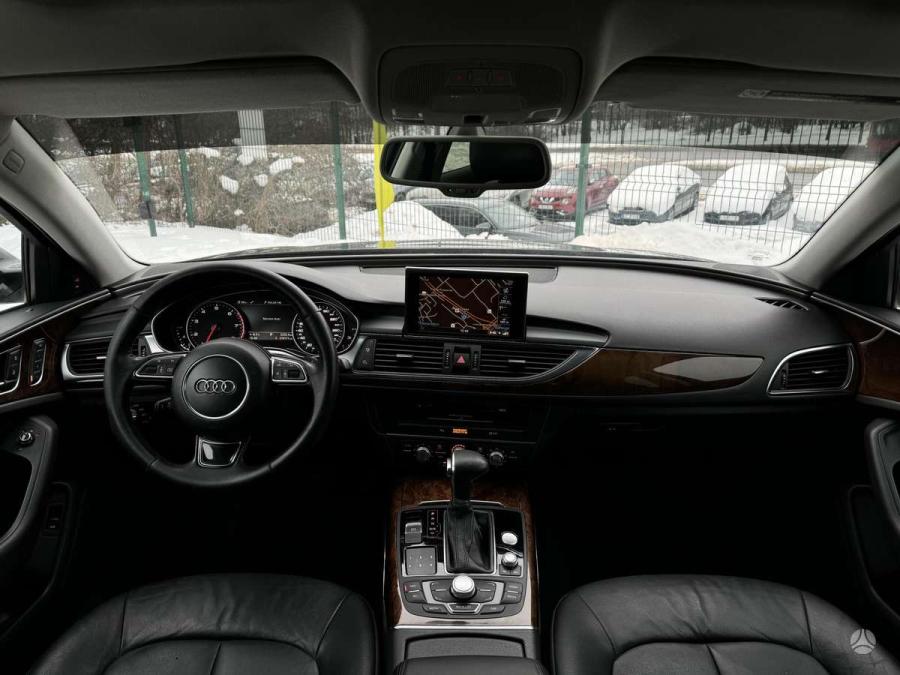 Black Audi A6 2014 in Vilnius, with an engine capacity of 1.98 L and mileage of 219 thousand km for 8600 €, photo 10 on AUTOMOTO.COM.LV