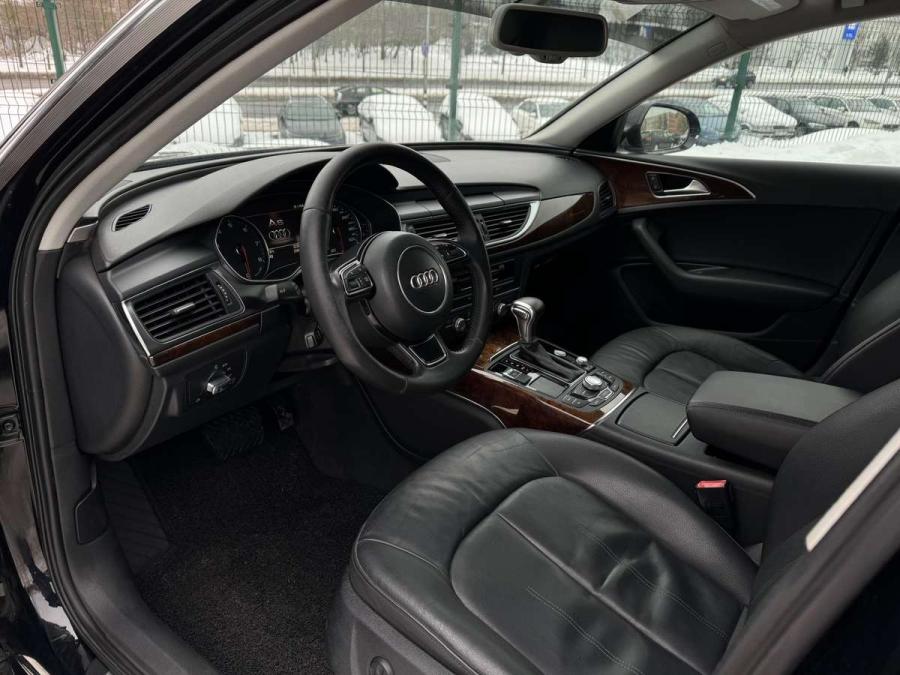 Black Audi A6 2014 in Vilnius, with an engine capacity of 1.98 L and mileage of 219 thousand km for 8600 €, photo 11 on AUTOMOTO.COM.LV