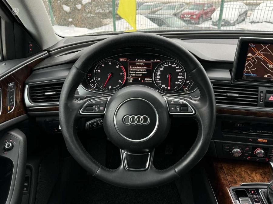 Melns Audi A6 2014 Viļņa, ar dzinēja tilpumu 1.98 L un nobraukumu 219 tūkst. km par 8600 €, foto 13 vietnē AUTOMOTO.COM.LV