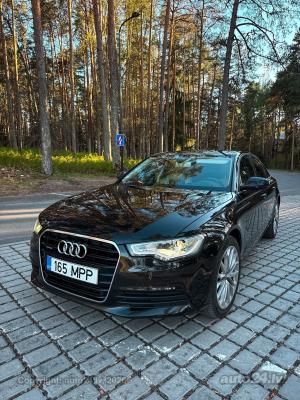 Melns Audi A6 2014 Tartu, ar dzinēja tilpumu 3.00 L un nobraukumu 270 tūkst. km par 13000 €, foto  vietnē AUTOMOTO.COM.LV