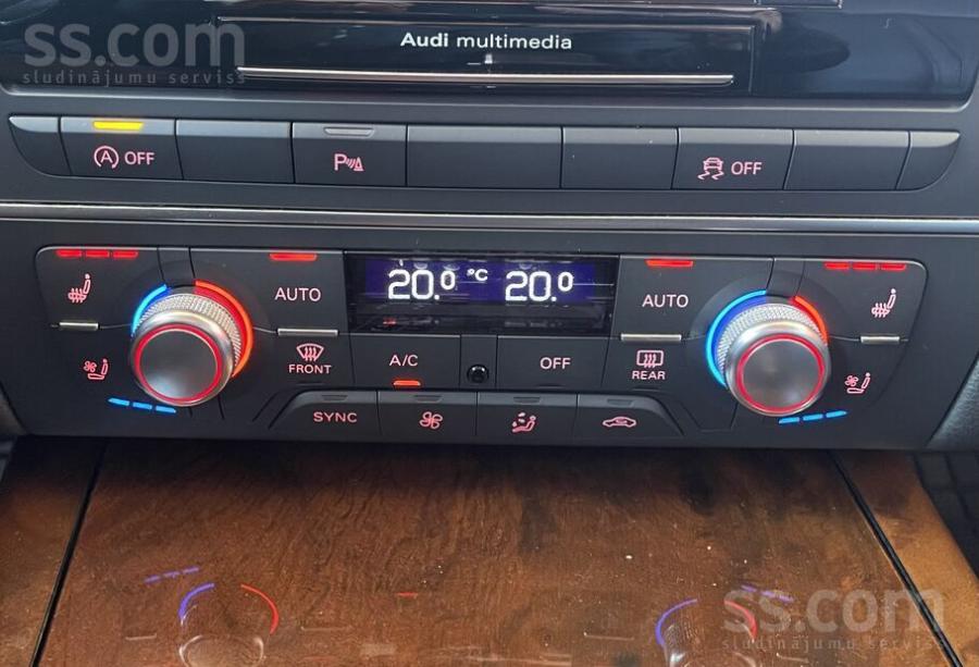 Black Audi A6 2014 in Riga, with an engine capacity of 3.00 L and mileage of 305 thousand km for 12500 €, photo 11 on AUTOMOTO.COM.LV