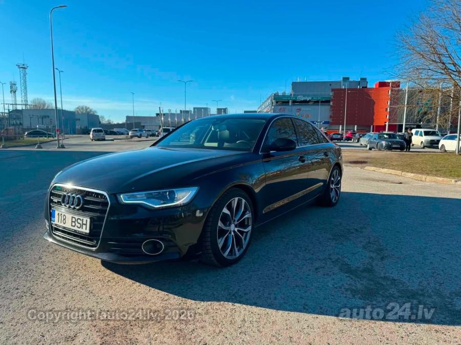Black Audi A6 2014 in Tallinn, with an engine capacity of 3.00 L and mileage of 320 thousand km for 10900 €, photo 1 on AUTOMOTO.COM.LV