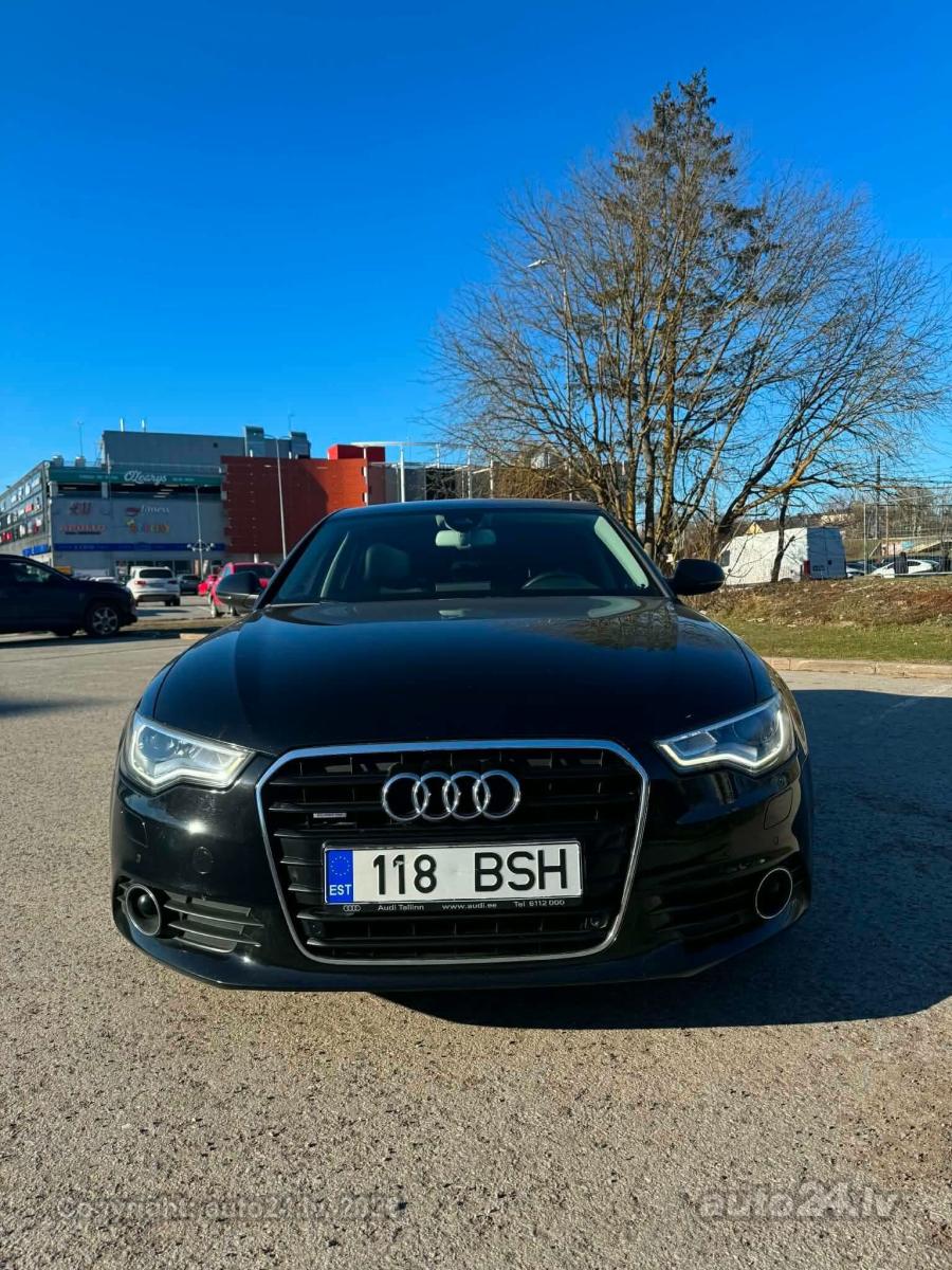 Black Audi A6 2014 in Tallinn, with an engine capacity of 3.00 L and mileage of 320 thousand km for 10900 €, photo 4 on AUTOMOTO.COM.LV