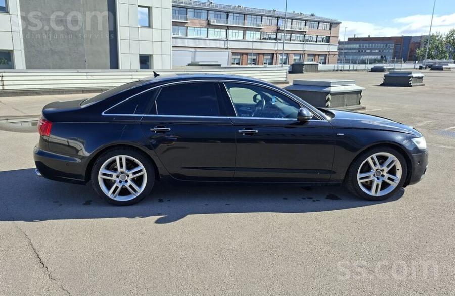 Black Audi A6 2014 in Riga, with an engine capacity of 3.00 L and mileage of 276 thousand km for 9200 €, photo 4 on AUTOMOTO.COM.LV