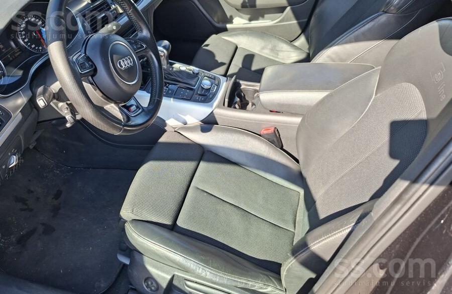 Black Audi A6 2014 in Riga, with an engine capacity of 3.00 L and mileage of 276 thousand km for 9200 €, photo 7 on AUTOMOTO.COM.LV