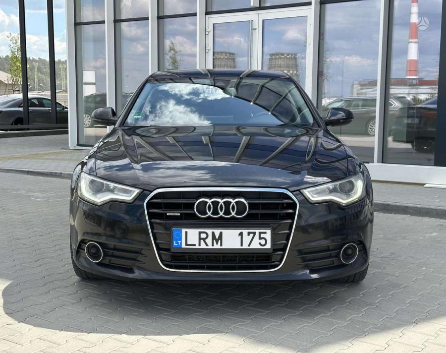 Black Audi A6 2014 in Vilnius, with an engine capacity of 2.97 L and mileage of 388 thousand km for 7500 €, photo 3 on AUTOMOTO.COM.LV