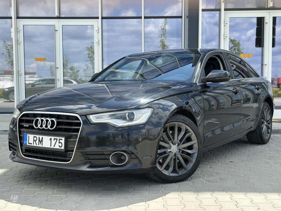 Black Audi A6 2014 in Vilnius, with an engine capacity of 2.97 L and mileage of 388 thousand km for 7500 €, photo 4 on AUTOMOTO.COM.LV