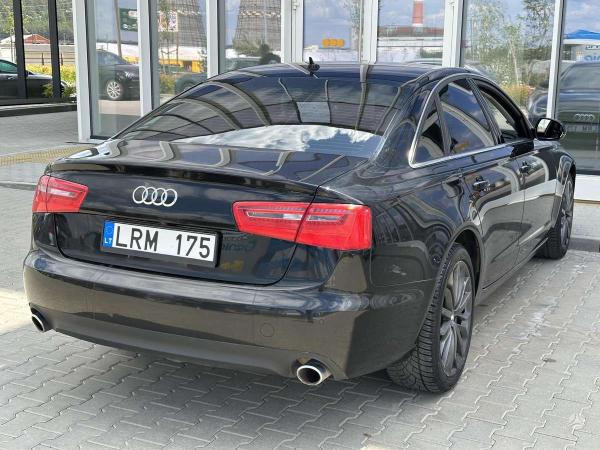 Black Audi A6 2014 in Vilnius, with an engine capacity of 2.97 L and mileage of 388 thousand km for 7500 €, photo 6 on AUTOMOTO.COM.LV