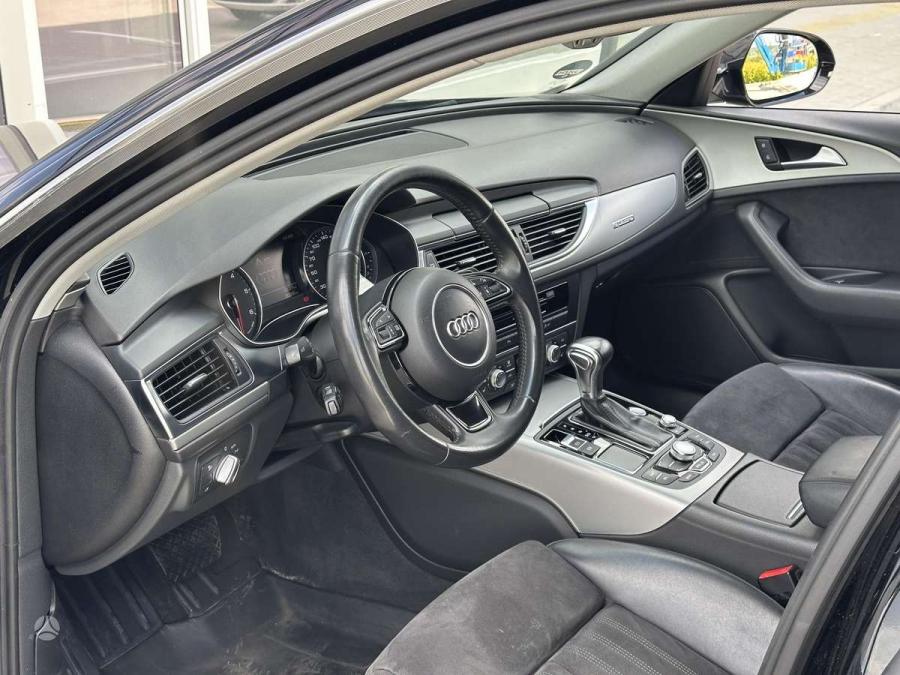 Black Audi A6 2014 in Vilnius, with an engine capacity of 2.97 L and mileage of 388 thousand km for 7500 €, photo 8 on AUTOMOTO.COM.LV