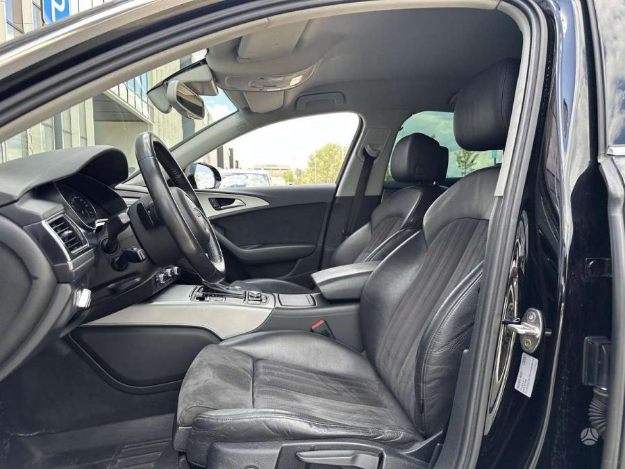 Black Audi A6 2014 in Vilnius, with an engine capacity of 2.97 L and mileage of 388 thousand km for 7500 €, photo 9 on AUTOMOTO.COM.LV