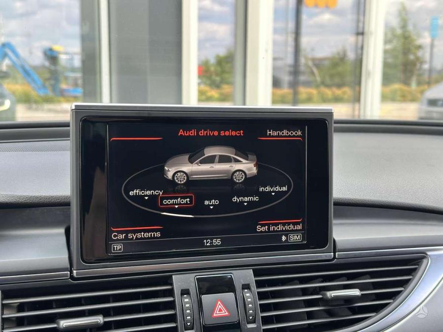 Black Audi A6 2014 in Vilnius, with an engine capacity of 2.97 L and mileage of 388 thousand km for 7500 €, photo 16 on AUTOMOTO.COM.LV
