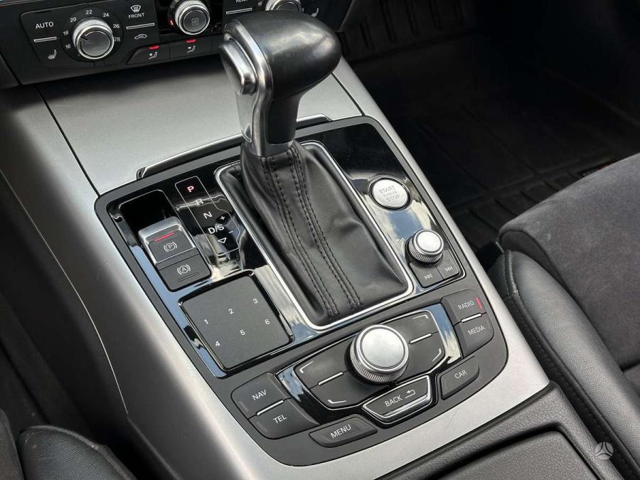 Black Audi A6 2014 in Vilnius, with an engine capacity of 2.97 L and mileage of 388 thousand km for 7500 €, photo 19 on AUTOMOTO.COM.LV