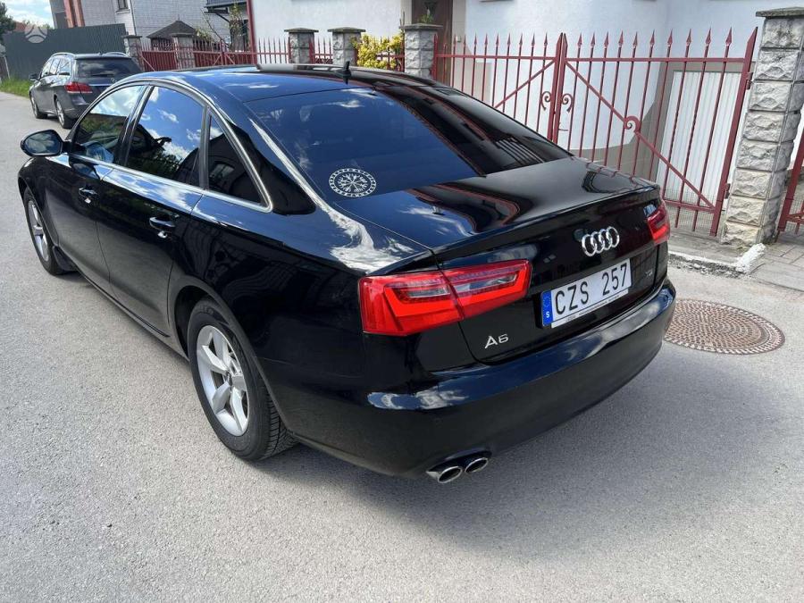 Black Audi A6 2014 in Kaunas, with an engine capacity of 1.97 L and mileage of 230 thousand km for 8999 €, photo 5 on AUTOMOTO.COM.LV
