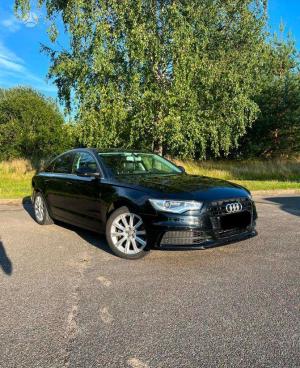 Melns Audi A6 2014 Viļņa, ar dzinēja tilpumu 1.98 L un nobraukumu 196 tūkst. km par 6500 €, foto  vietnē AUTOMOTO.COM.LV