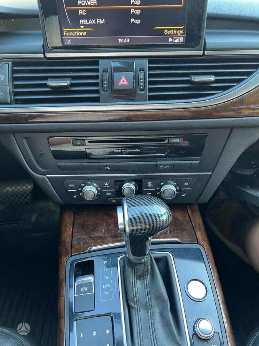 Melns Audi A6 2014 Viļņa, ar dzinēja tilpumu 1.98 L un nobraukumu 196 tūkst. km par 6500 €, foto 12 vietnē AUTOMOTO.COM.LV