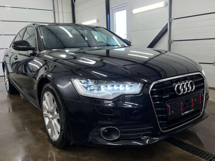 Black Audi A6 2014 in Vilnius, with an engine capacity of 2.97 L and mileage of 315 thousand km for 9317 €, photo 4 on AUTOMOTO.COM.LV