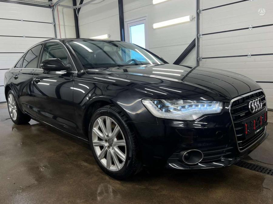 Black Audi A6 2014 in Vilnius, with an engine capacity of 2.97 L and mileage of 315 thousand km for 9317 €, photo 6 on AUTOMOTO.COM.LV