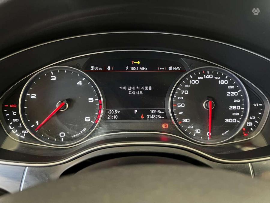 Black Audi A6 2014 in Vilnius, with an engine capacity of 2.97 L and mileage of 315 thousand km for 9317 €, photo 15 on AUTOMOTO.COM.LV
