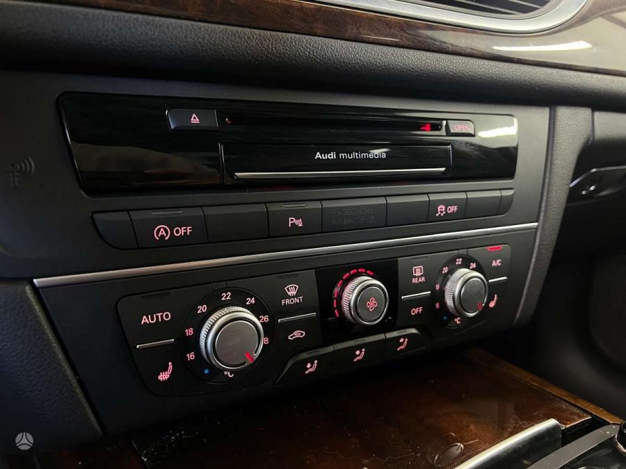 Black Audi A6 2014 in Vilnius, with an engine capacity of 2.97 L and mileage of 315 thousand km for 9317 €, photo 20 on AUTOMOTO.COM.LV