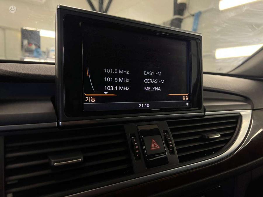 Black Audi A6 2014 in Vilnius, with an engine capacity of 2.97 L and mileage of 315 thousand km for 9317 €, photo 21 on AUTOMOTO.COM.LV