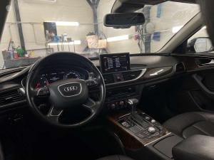 Black Audi A6 2014 in Vilnius, with an engine capacity of 2.97 L and mileage of 315 thousand km for 9317 €, photo 22 on AUTOMOTO.COM.LV
