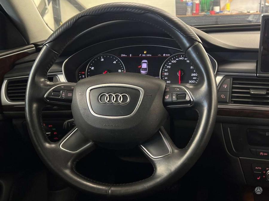 Black Audi A6 2014 in Vilnius, with an engine capacity of 2.97 L and mileage of 315 thousand km for 9317 €, photo 24 on AUTOMOTO.COM.LV