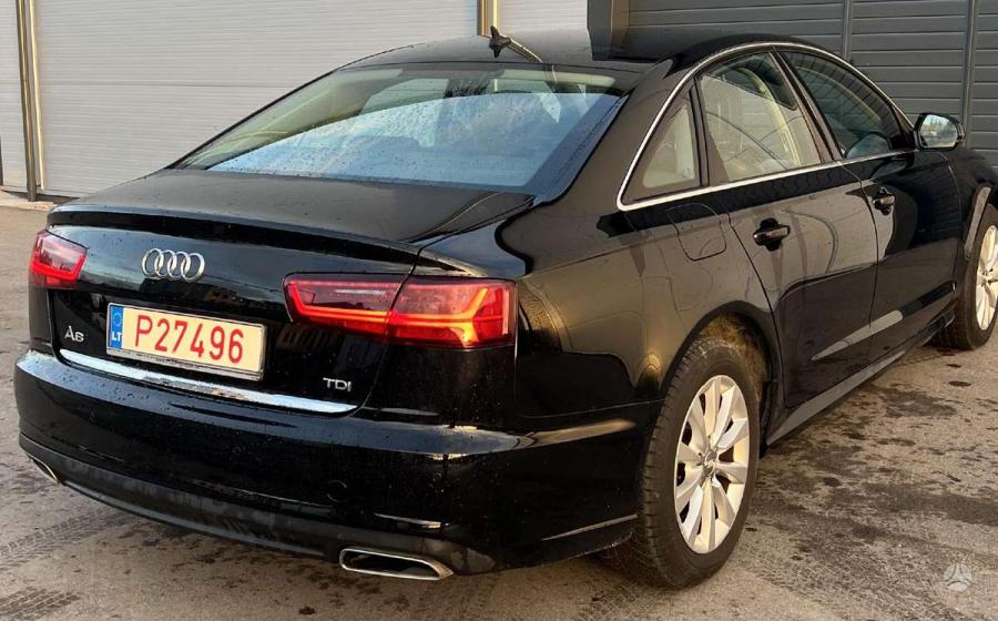 Black Audi A6 2015 in Kretinga, with an engine capacity of 2.97 L and mileage of 280 thousand km for 14700 €, photo 8 on AUTOMOTO.COM.LV
