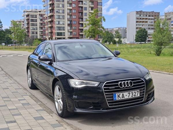 Black Audi A6 2015 in Riga, with an engine capacity of 3.00 L and mileage of 167 thousand km for 14900 €, photo 2 on AUTOMOTO.COM.LV