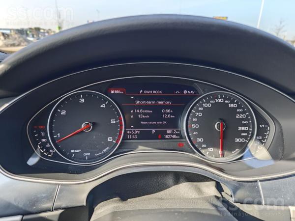 Black Audi A6 2015 in Riga, with an engine capacity of 3.00 L and mileage of 167 thousand km for 14900 €, photo 6 on AUTOMOTO.COM.LV