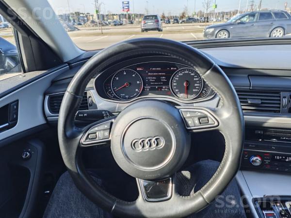 Black Audi A6 2015 in Riga, with an engine capacity of 3.00 L and mileage of 167 thousand km for 14900 €, photo 7 on AUTOMOTO.COM.LV