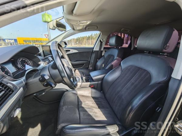 Black Audi A6 2015 in Riga, with an engine capacity of 3.00 L and mileage of 167 thousand km for 14900 €, photo 8 on AUTOMOTO.COM.LV