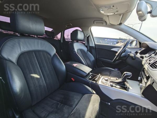 Black Audi A6 2015 in Riga, with an engine capacity of 3.00 L and mileage of 167 thousand km for 14900 €, photo 9 on AUTOMOTO.COM.LV