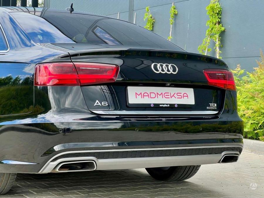 Melns Audi A6 2015 Viļņa, ar dzinēja tilpumu 2.97 L un nobraukumu 280 tūkst. km par 14950 €, foto 23 vietnē AUTOMOTO.COM.LV