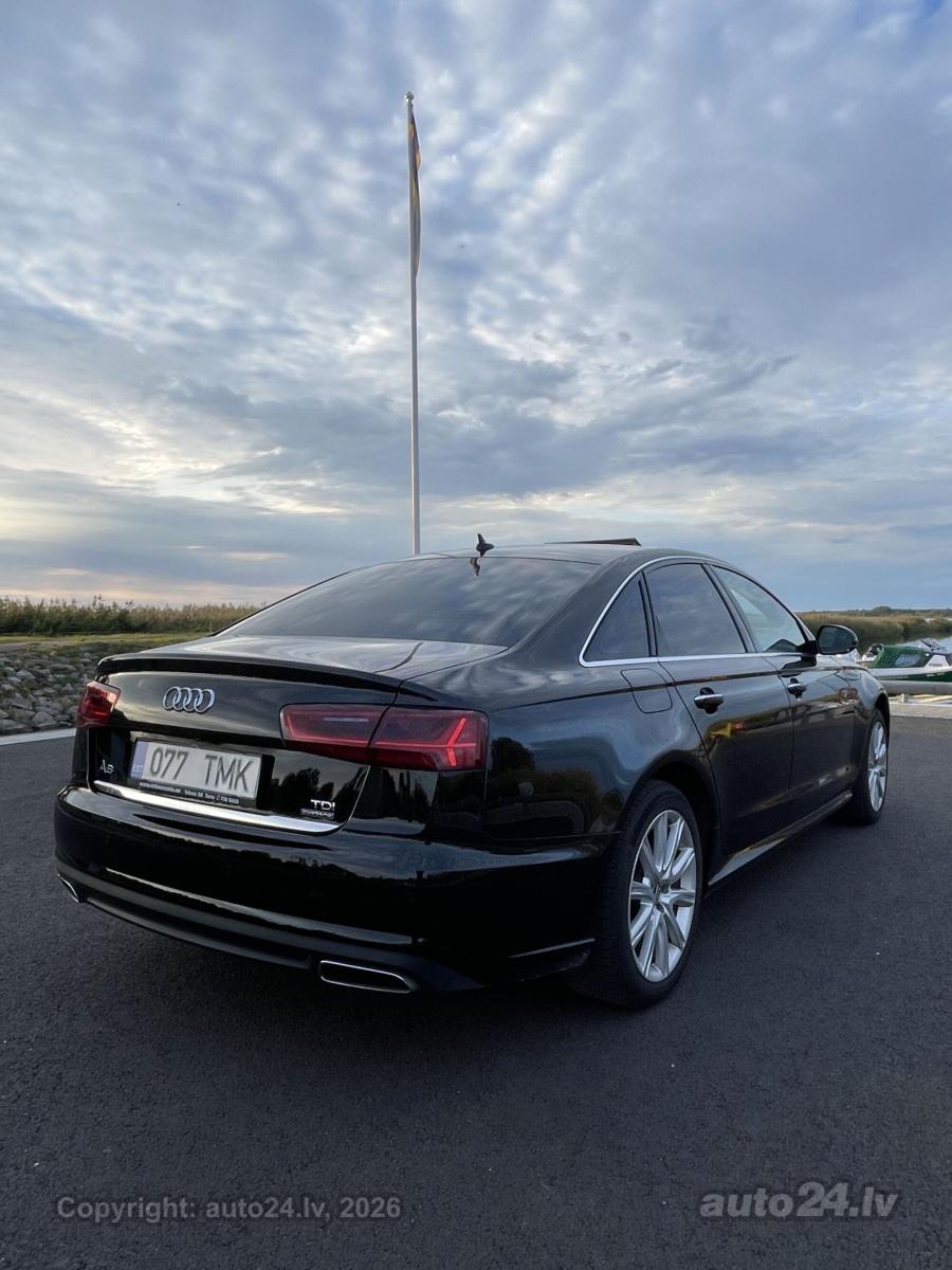 Black Audi A6 2015 in Tallinn, with an engine capacity of 3.00 L and mileage of 191 thousand km for 16200 €, photo 6 on AUTOMOTO.COM.LV