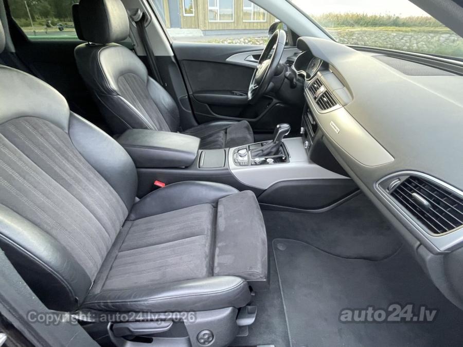 Black Audi A6 2015 in Tallinn, with an engine capacity of 3.00 L and mileage of 191 thousand km for 16200 €, photo 12 on AUTOMOTO.COM.LV