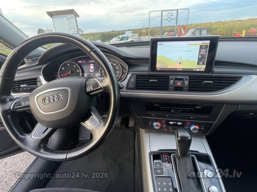 Black Audi A6 2015 in Tallinn, with an engine capacity of 3.00 L and mileage of 191 thousand km for 16200 €, photo 13 on AUTOMOTO.COM.LV