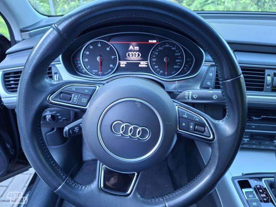 Black Audi A6 2015 in Kaunas, with an engine capacity of 1.80 L and mileage of 242 thousand km for 15000 €, photo 11 on AUTOMOTO.COM.LV