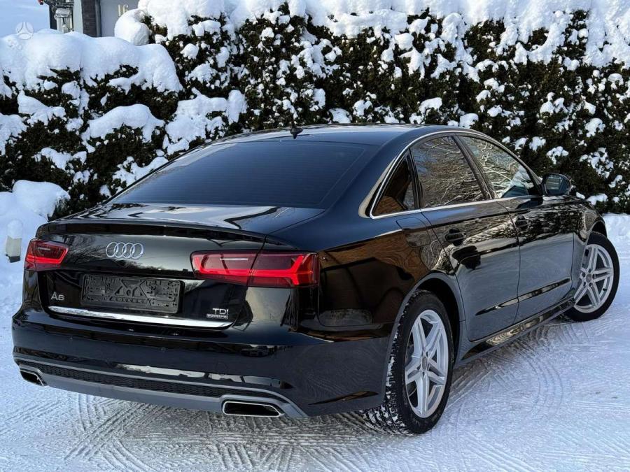 Black Audi A6 2016 in Jonava, with an engine capacity of 1.97 L and mileage of 283 thousand km for 13650 €, photo 5 on AUTOMOTO.COM.LV