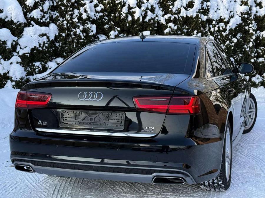 Black Audi A6 2016 in Jonava, with an engine capacity of 1.97 L and mileage of 283 thousand km for 13650 €, photo 6 on AUTOMOTO.COM.LV